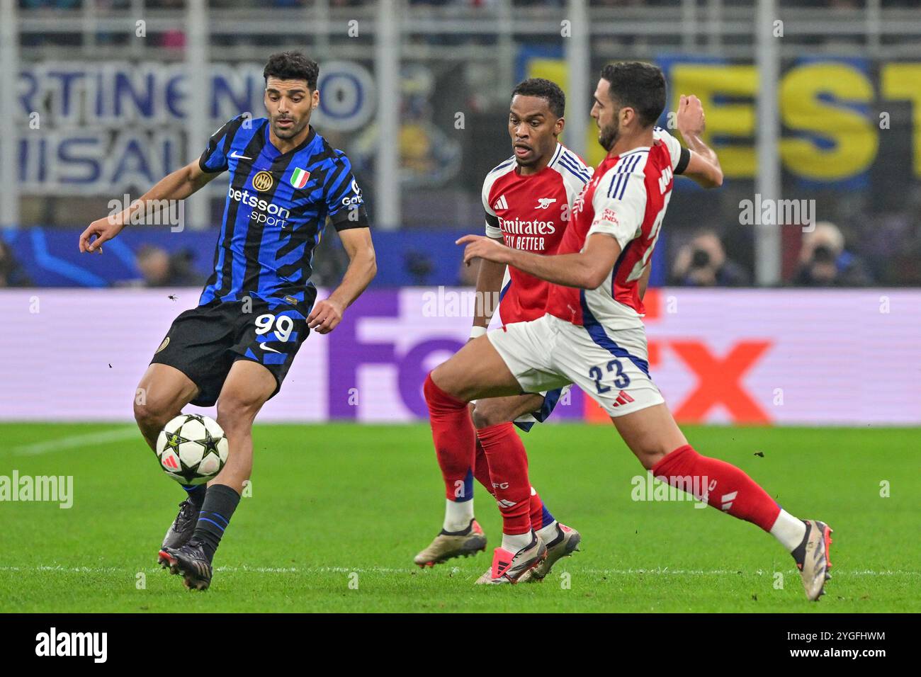 Milano, Italy. 06th, November 2024. Mehdi Taremi (99) of Inter seen ...