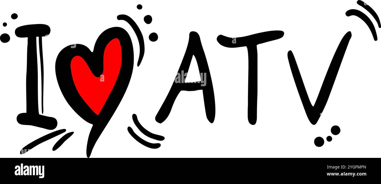 Quad love Stock Vector Images - Alamy