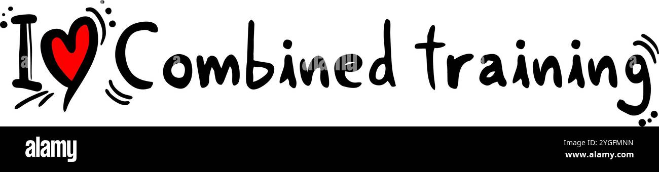 Combined training Stock Vector Images - Alamy