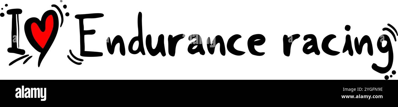 Sport of endurance racing Stock Vector Images - Alamy