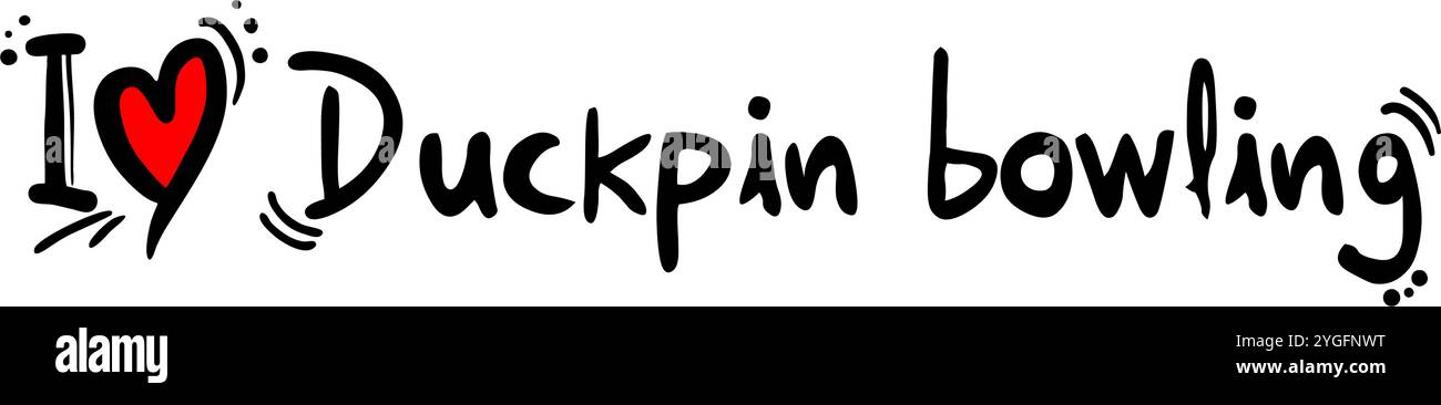 Duckpin bowling Stock Vector Images - Alamy