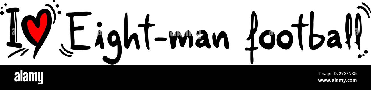 Eight man football Stock Vector Images - Alamy