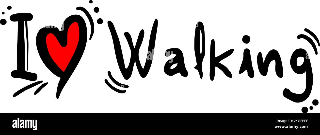 Walk of passion Stock Vector Images - Alamy