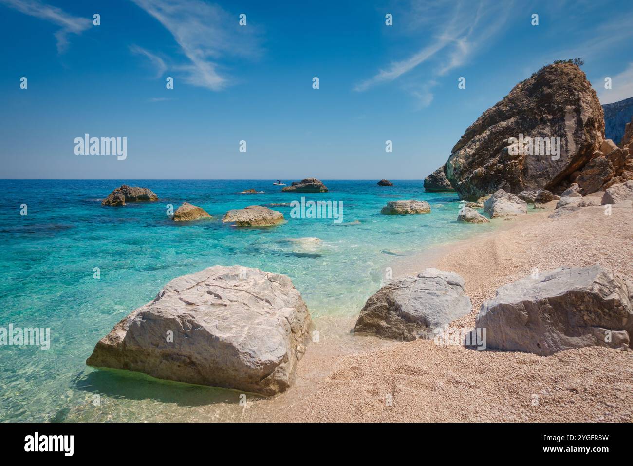 Mediterranean beach in summer hi-res stock photography and images - Alamy