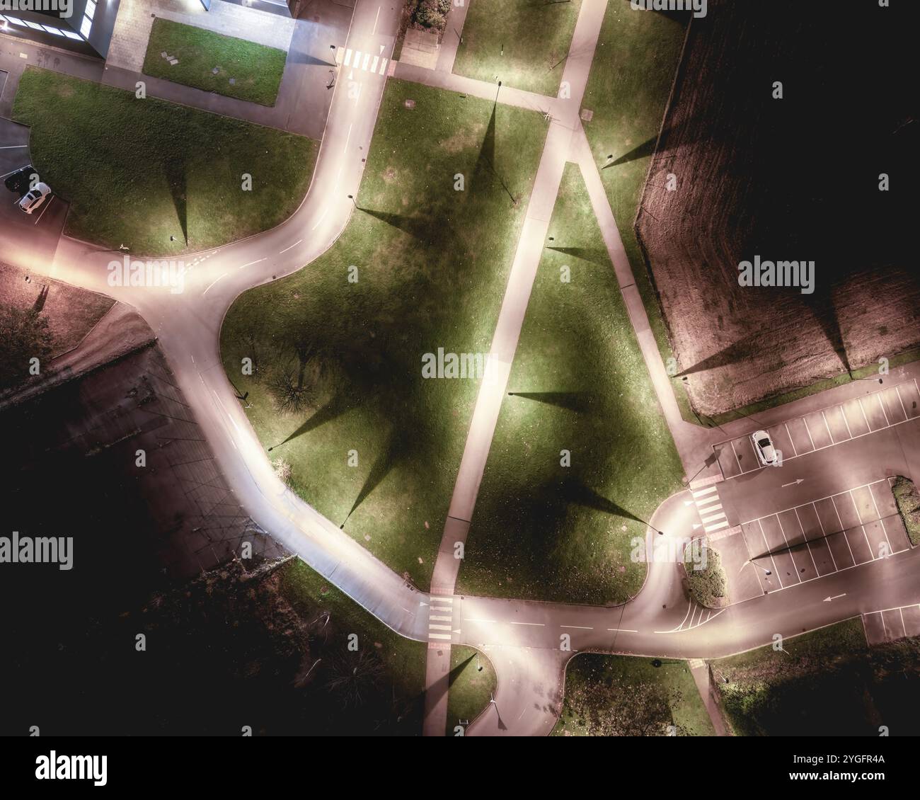Aerial view highway intersections hi-res stock photography and images ...