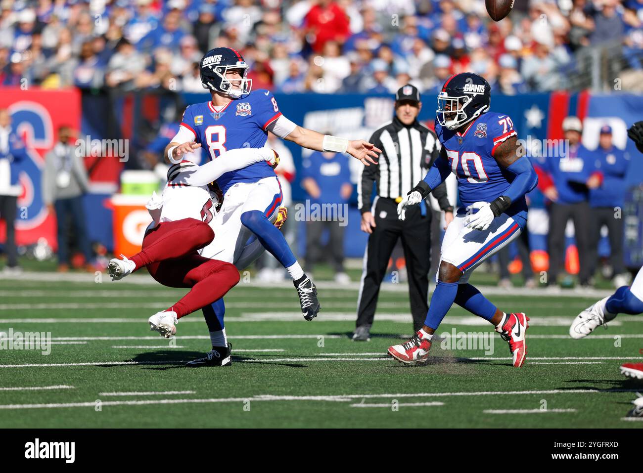 East Rutherford, United States. 03rd Nov, 2024. Washington Commanders ...