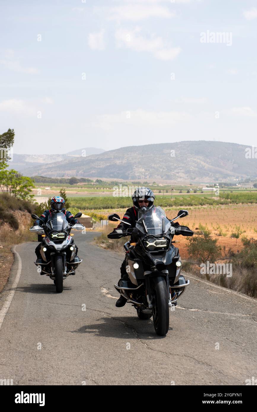 Riding a motorcycle on the highway Stock Photo - Alamy