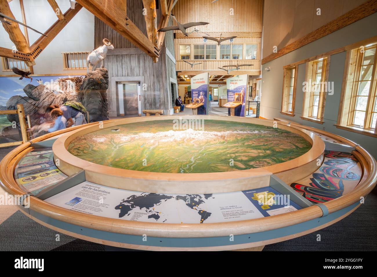 Visitor Center at Denali National Park and Preserve, Alaska, U.S.A ...