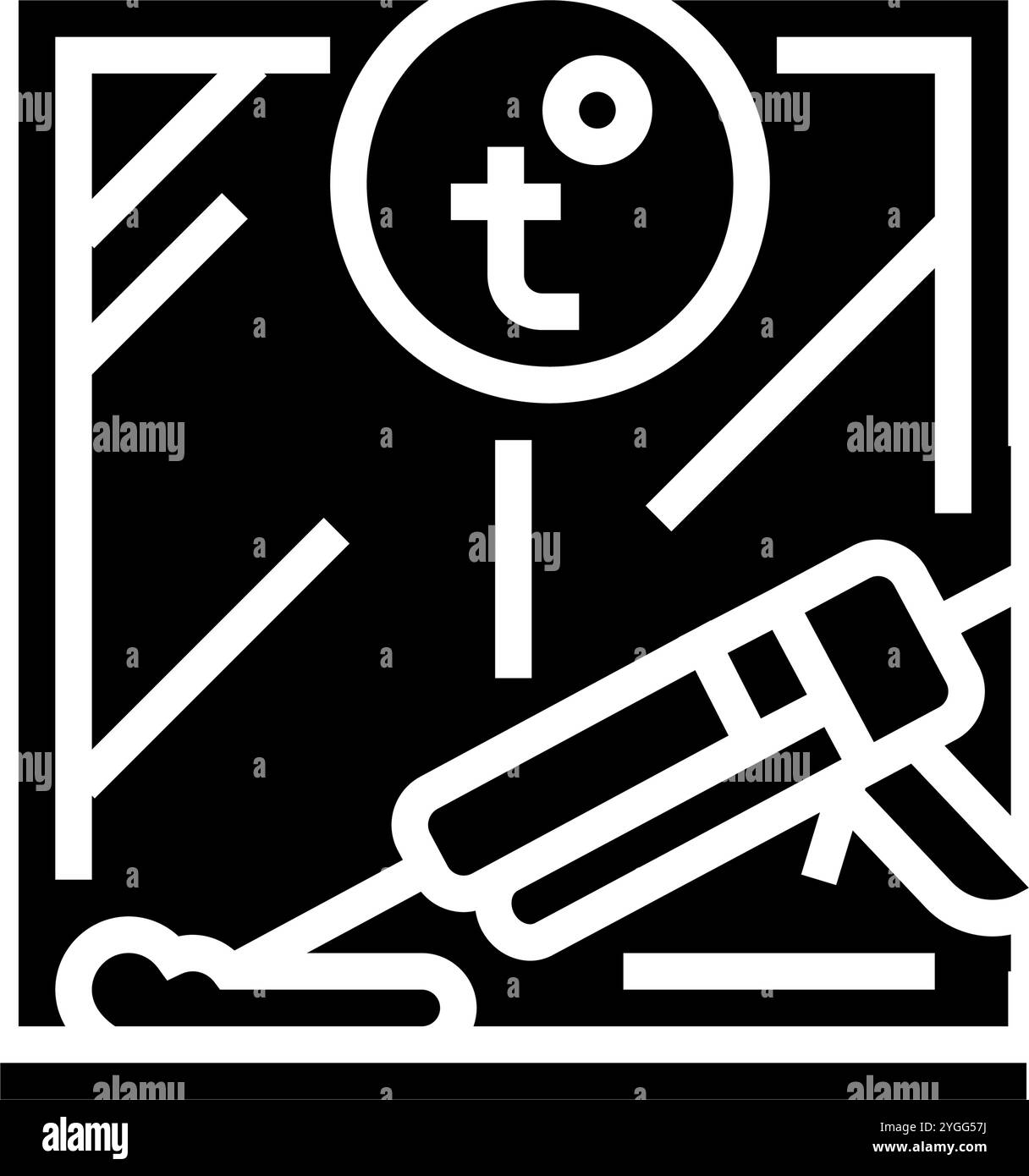 window caulking sealing home glyph icon vector illustration Stock ...