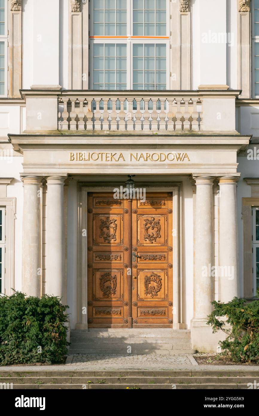 Polish National Library Special Collections Section. Beautiful wooden ...