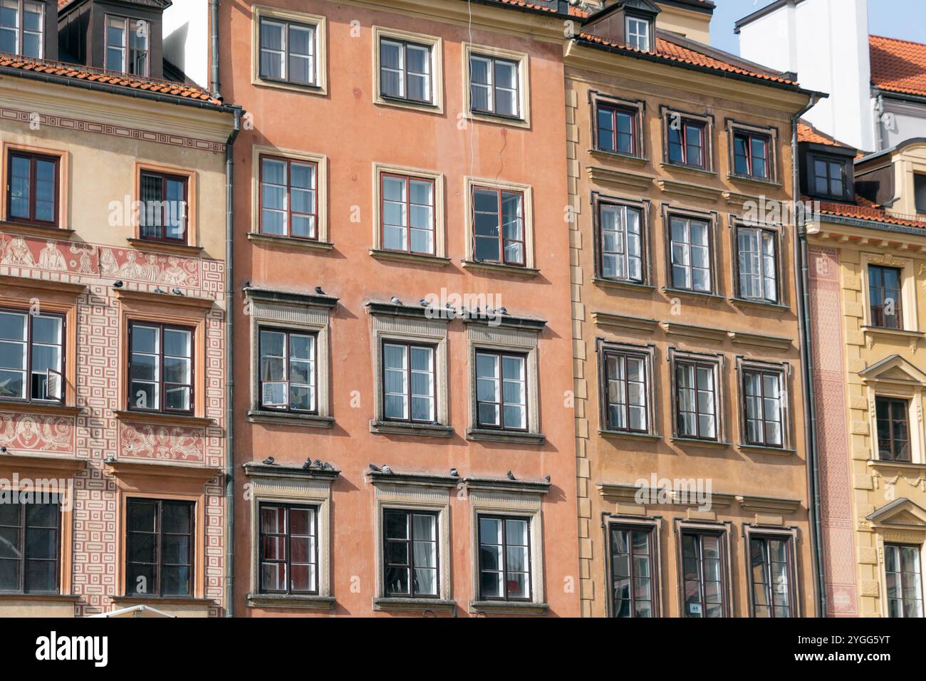 Warsaw's Old Town Market Place. the center of Warsaw, Poland. Beautiful ...