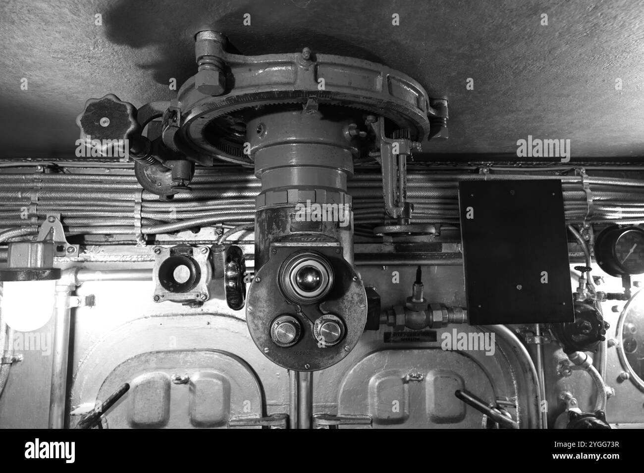 Inside the forward Turret of an American Battleship Stock Photo - Alamy