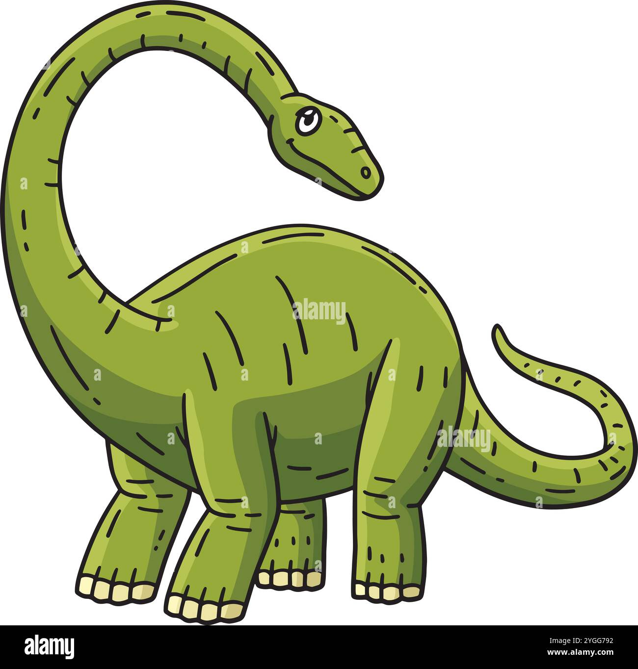 Dinosaur Brontosaurus Cartoon Colored Clipart Stock Vector Image & Art - Alamy
