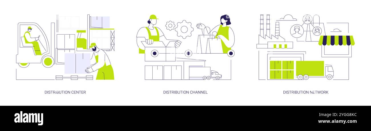 Points of distribution Cut Out Stock Images & Pictures - Alamy