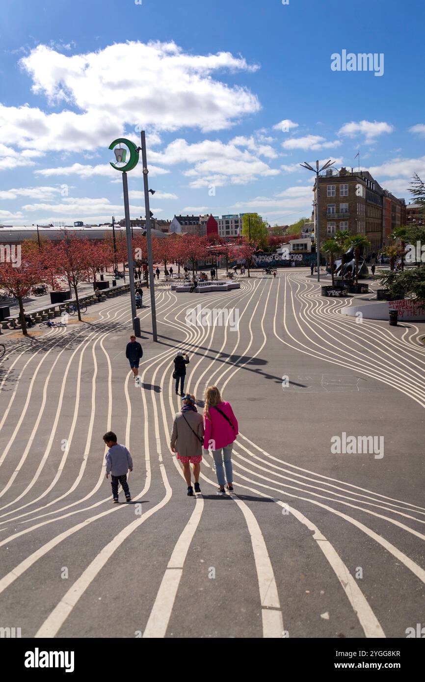 COPENHAGEN, DENMARK - APRIL 30 2023: People with children having fun at ...