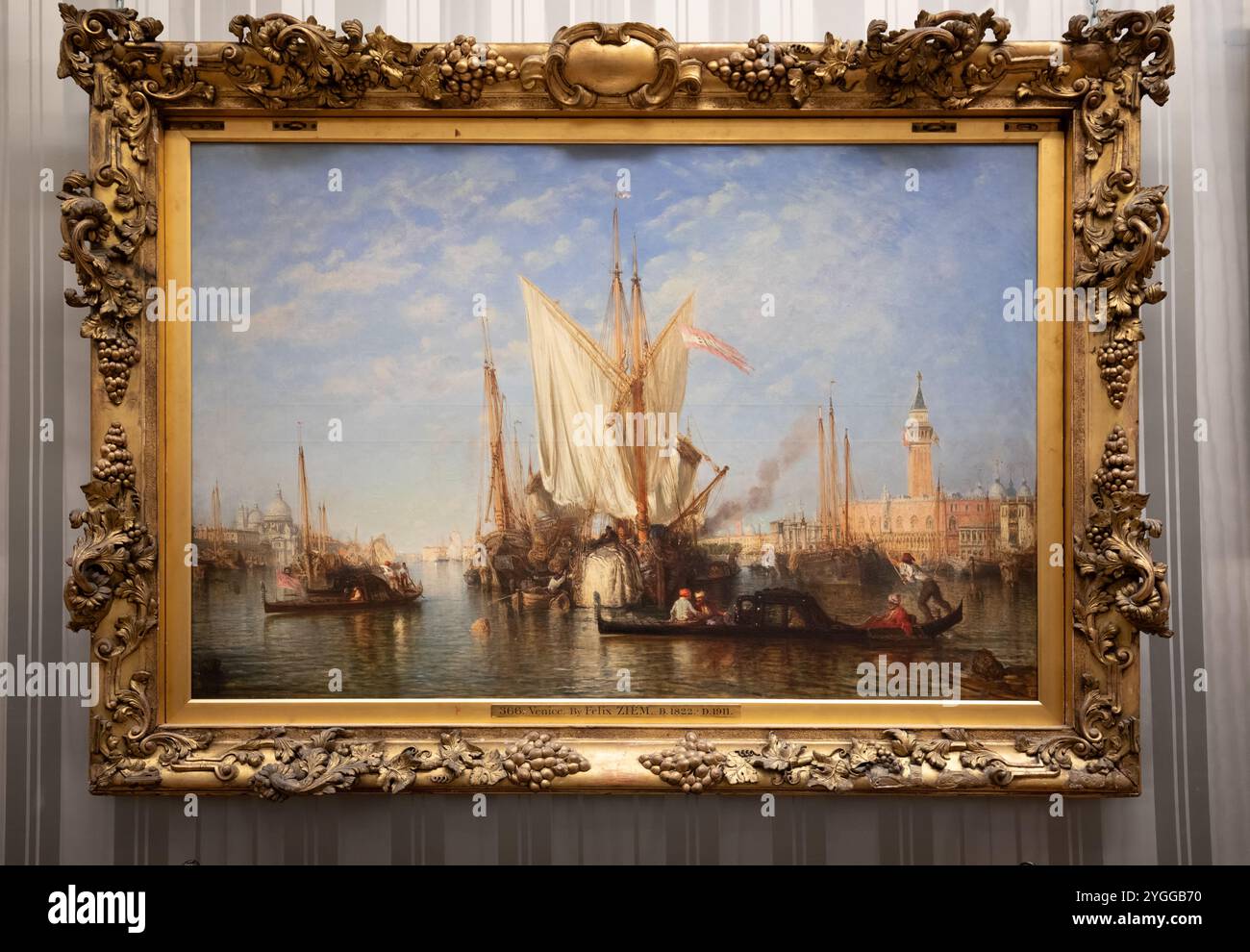 Venice: the Bacino di San Marco with Fishing Boats by Felix Ziem. The ...