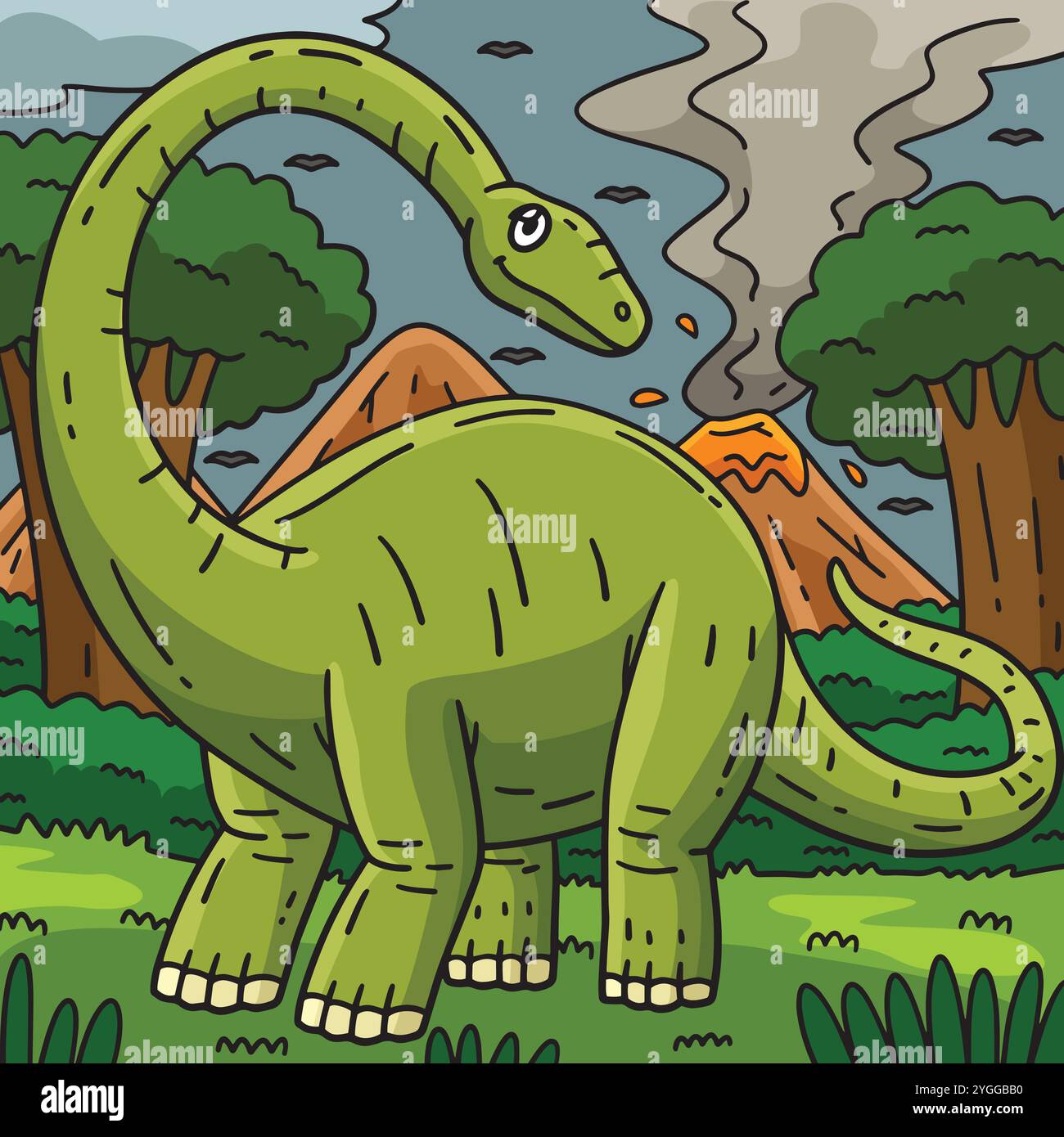 Brontosaurus drawing hi-res stock photography and images - Alamy