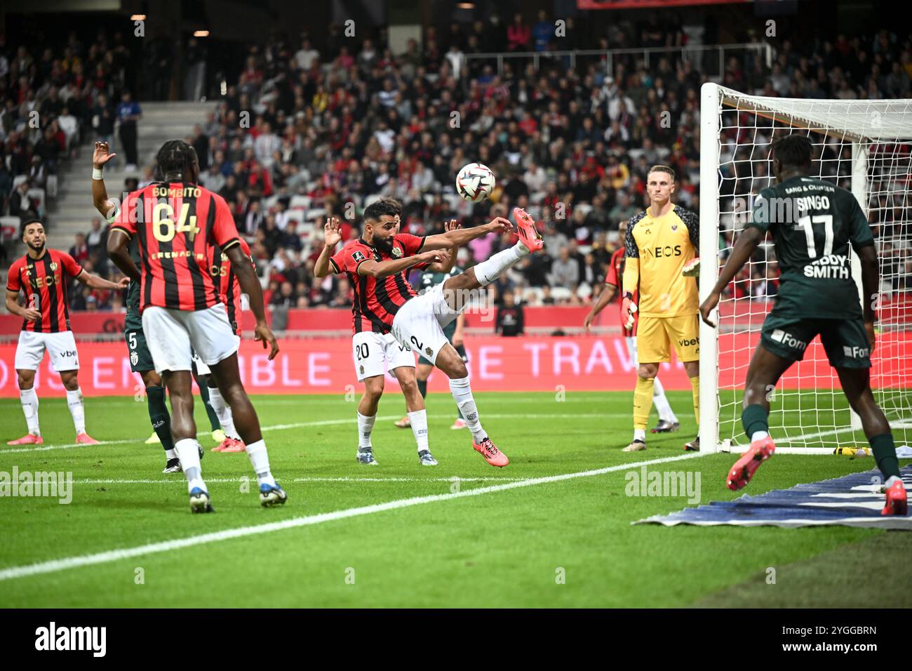 02 Ali ABDI (ogcn) during the Ligue 1 MCDonald's match between Nice and ...