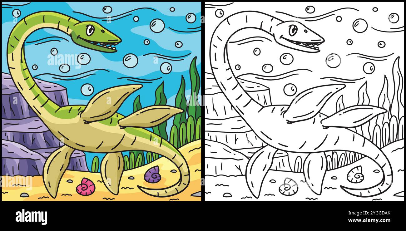 Elasmosaurus Stock Vector Images - Alamy