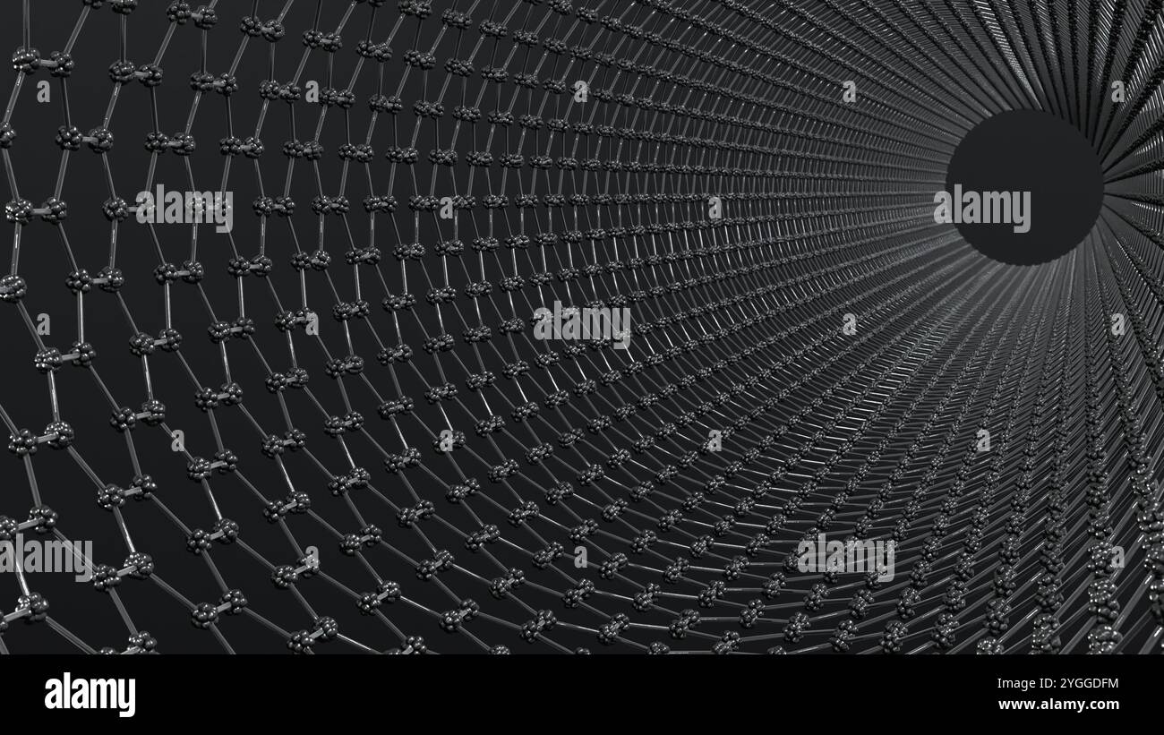 3d illustration molecular grid atoms hi-res stock photography and ...