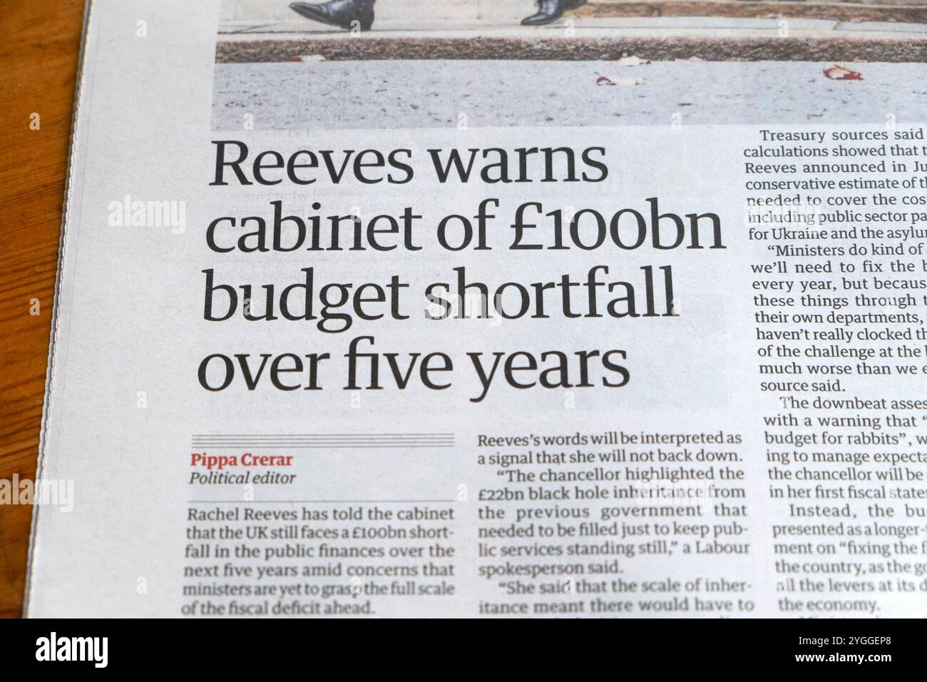 Labour Chancellor Exchequer Rachel 'Reeves warns cabinet of £100bn ...