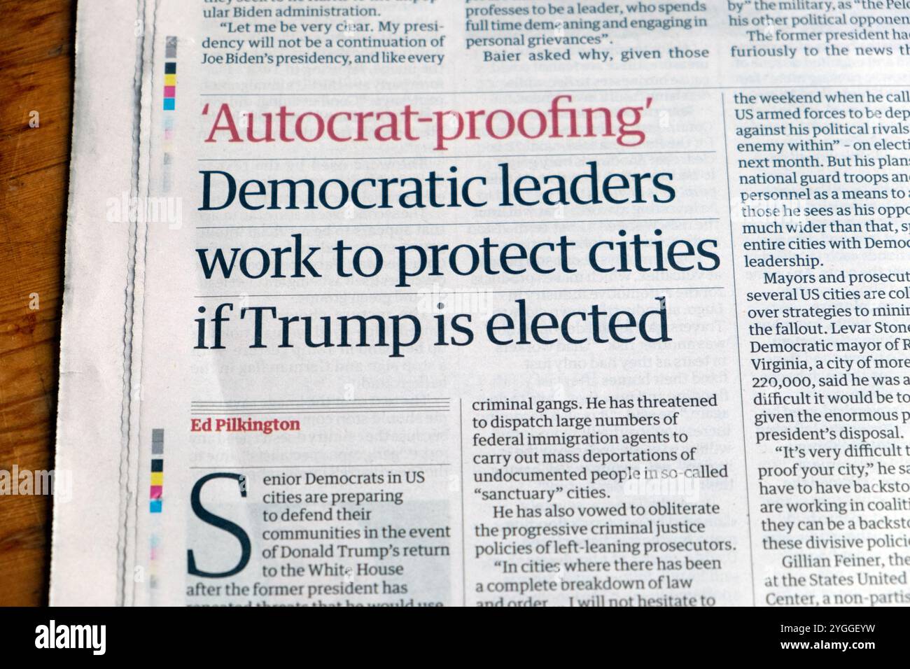'Autocrat-proofing' Democratic leaders work to protect cities if Trump ...