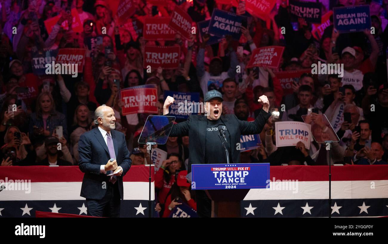 Elon musk trump rally hi-res stock photography and images - Alamy