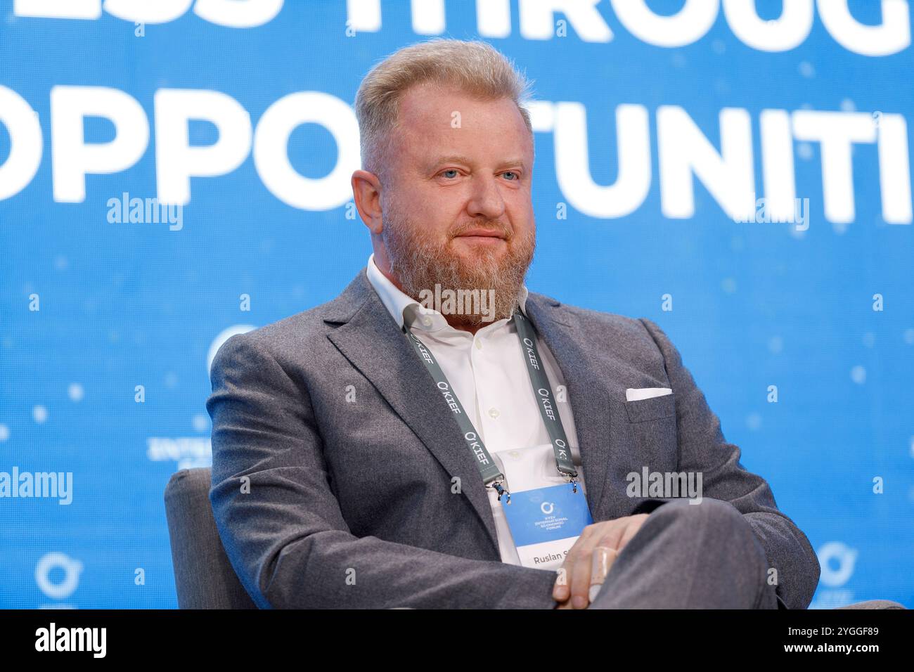 KYIV, UKRAINE - NOVEMBER 7, 2024 - Founder and co-owner of the national ...