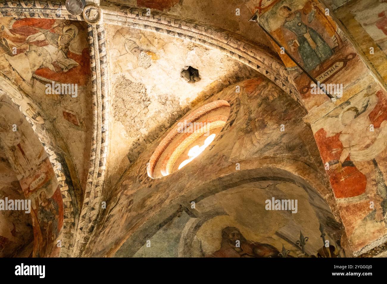 Detail of a light entry rose window typical of the late Romanesque ...