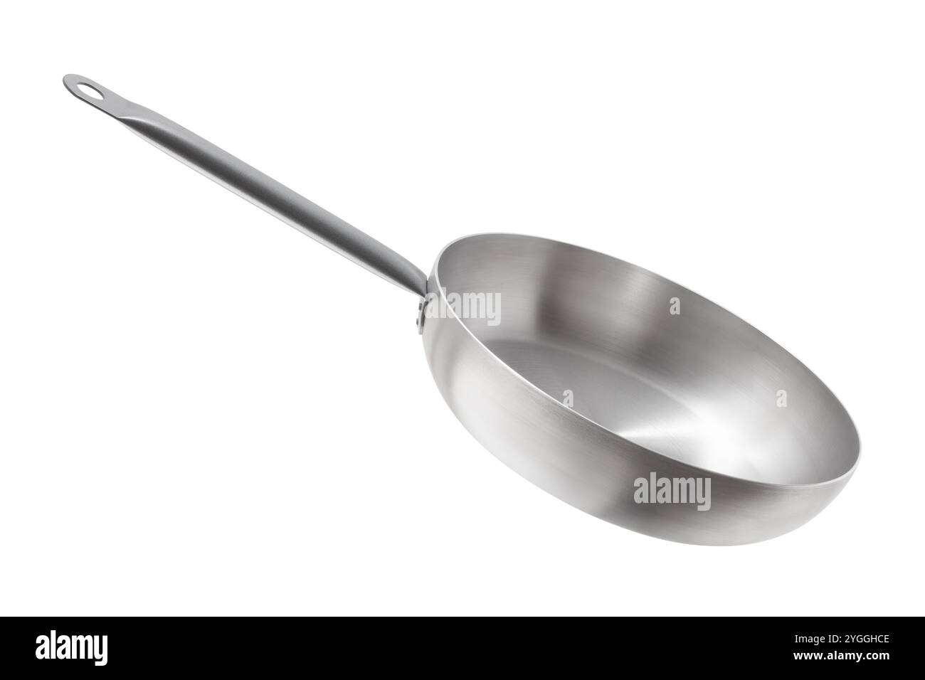 Stainless steel saucepan pot cooking, for home kitchen, front view ...