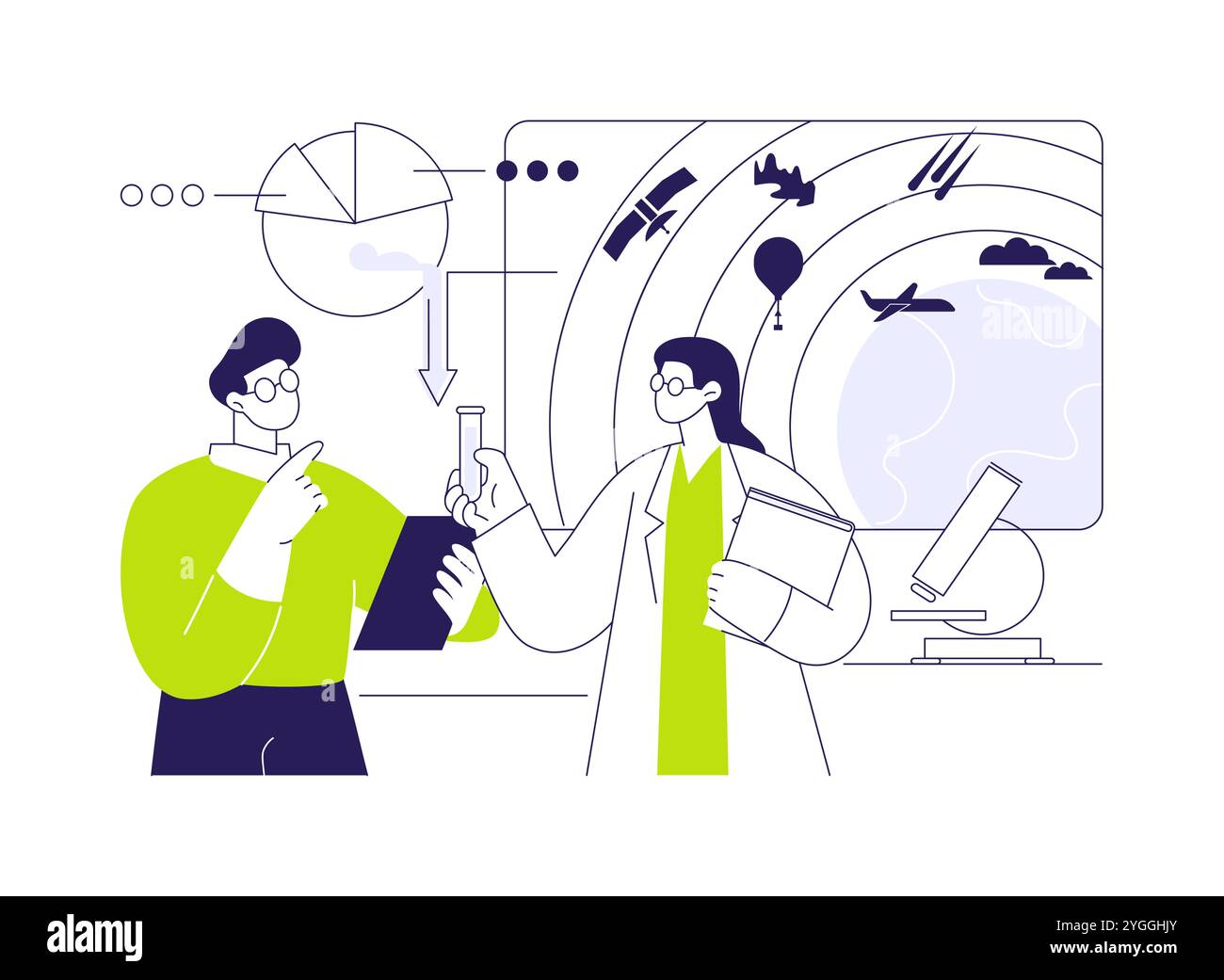 Modeling of the atmosphere abstract concept vector illustration Stock Vector Image & Art - Alamy