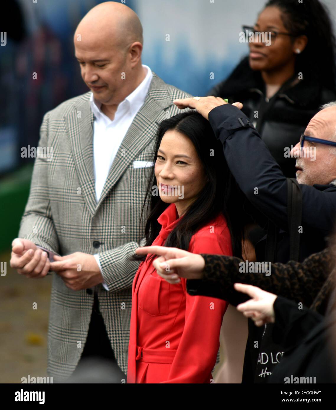 Lucy Liu at the Photocall for Red One, Potters Field, London Stock ...