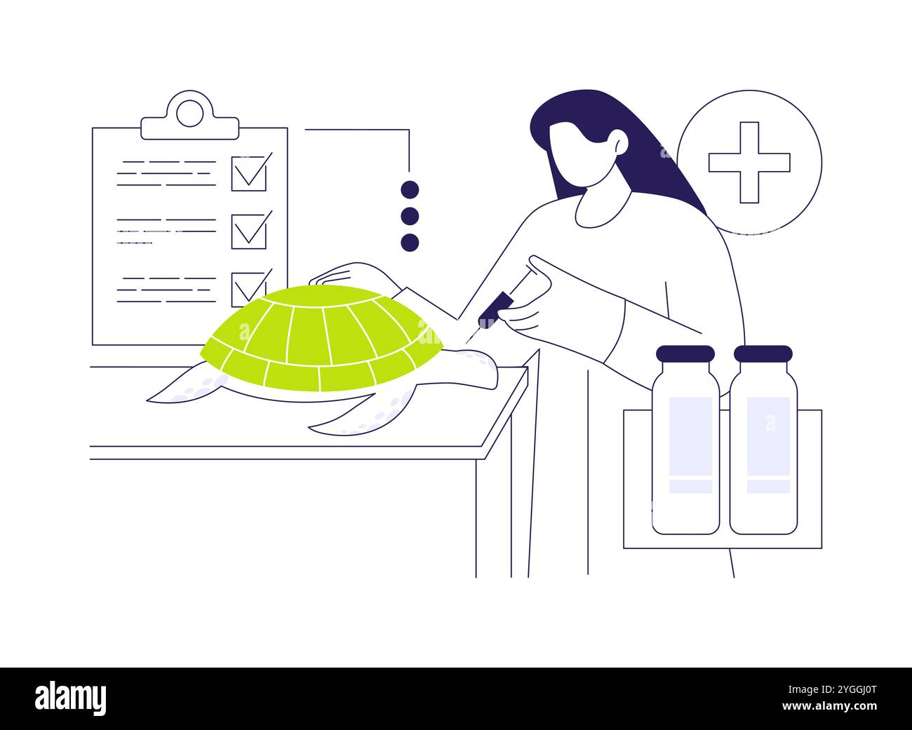 Lead marine conservation project abstract concept vector illustration ...