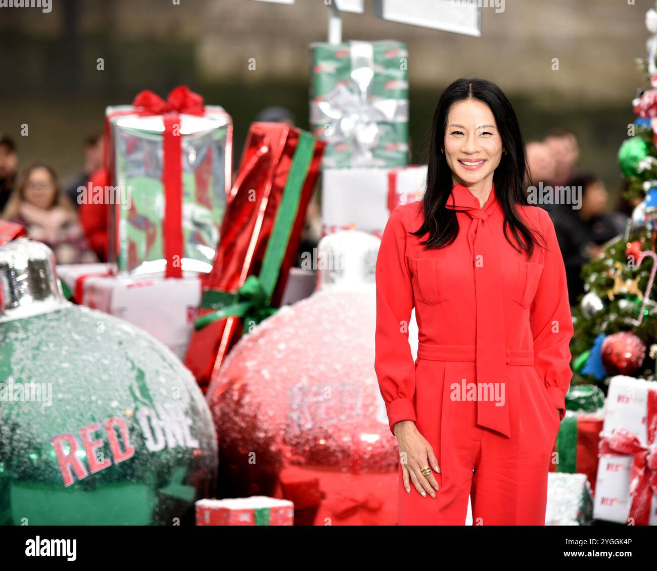 Lucy Liu at the Photocall for Red One, Potters Field, London Stock ...