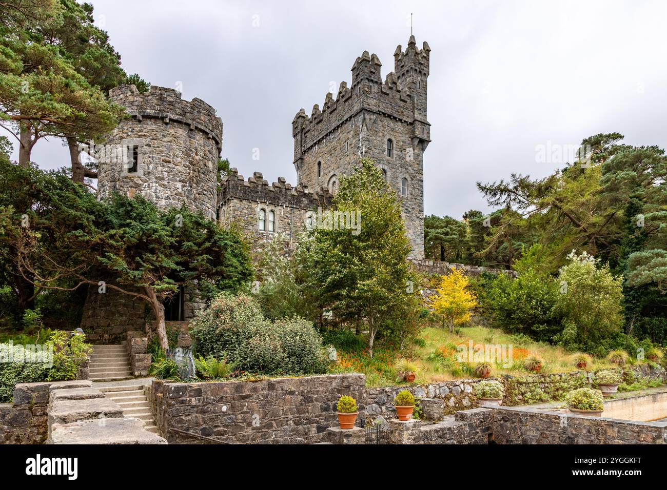 Glenveagh castle and gardens, Glenveagh National Park, Donegal ...