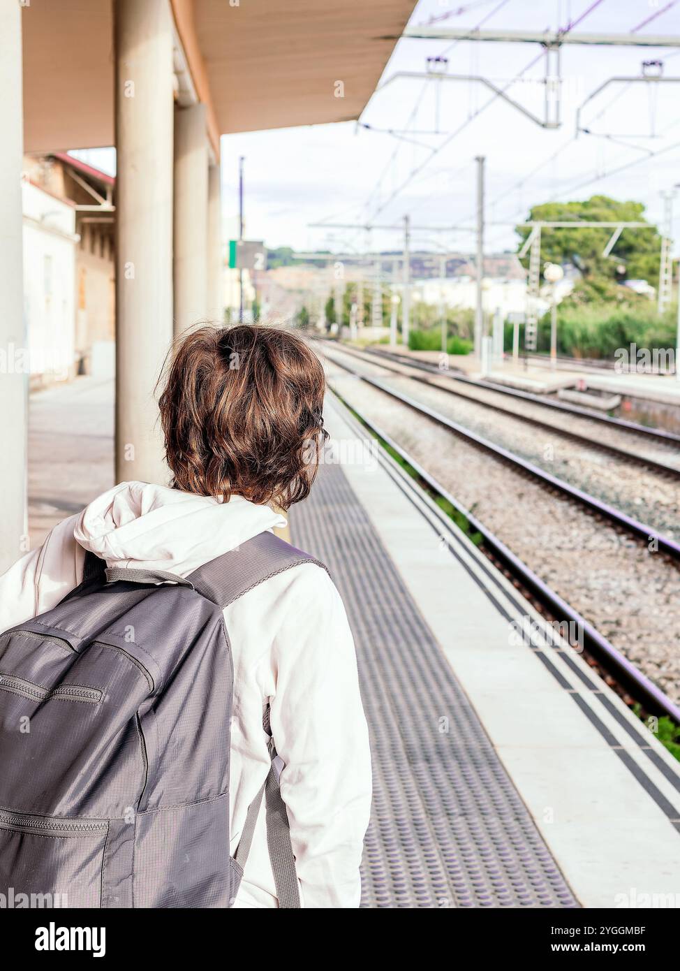 Person alone on train hi-res stock photography and images - Alamy