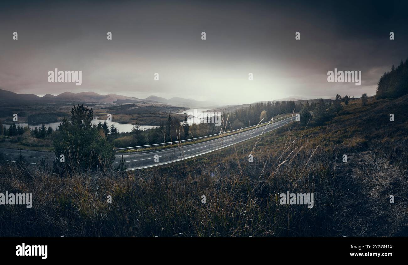 Loch Garry, Scotland Stock Photo - Alamy