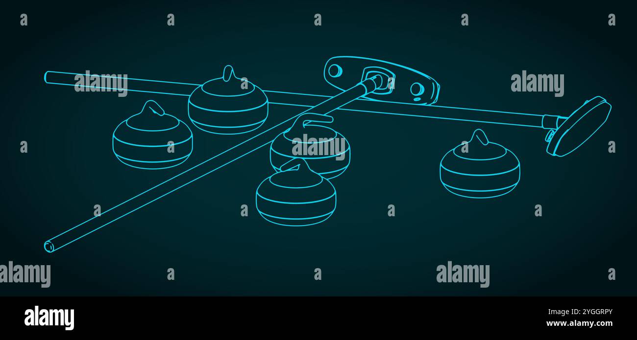 Curling game vector vectors hi-res stock photography and images - Alamy