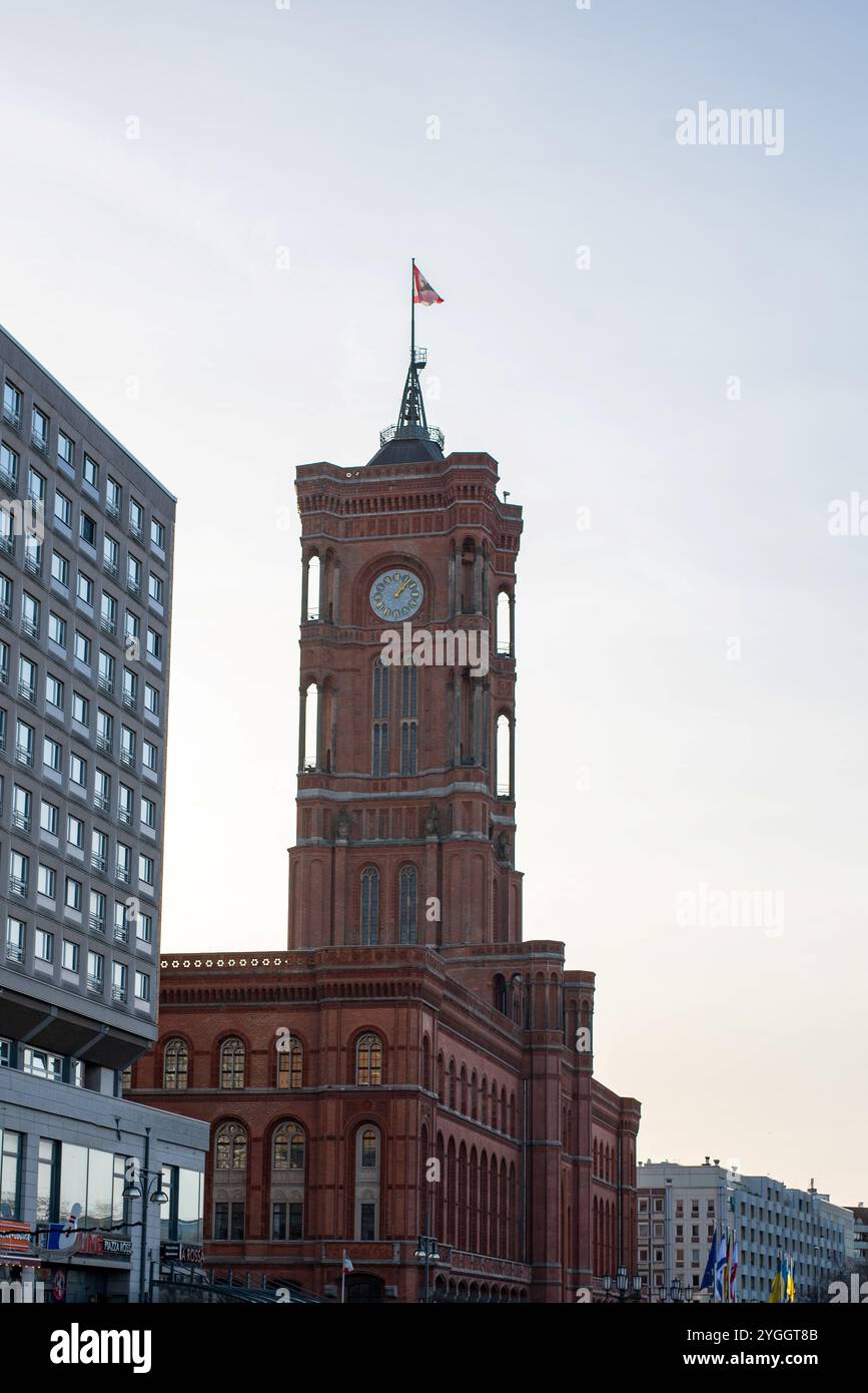 The Rotes Rathaus (Red Town Hall) in Berlin is a stunning architectural ...