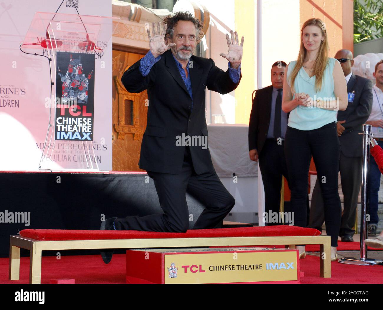 Tim Burton Hand And Footprint Ceremony held at the TCL Chinese Theater ...