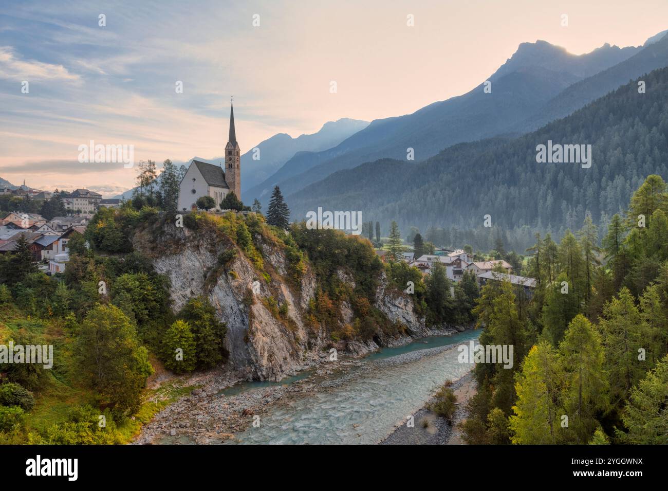 Lower engadin switzerland scuol hi-res stock photography and images - Alamy