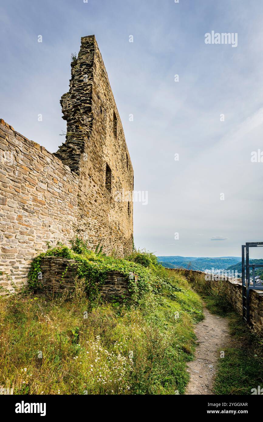 Lower castle in Kobern-Gondorf on the Lower Moselle, ruins of a ...
