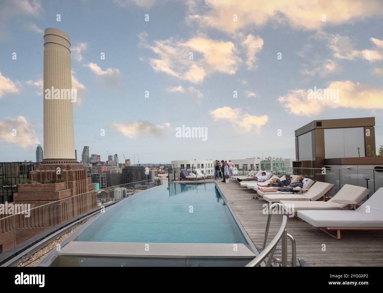 Great Britain, England, London City, Battersea Power Station, Joia Bar ...