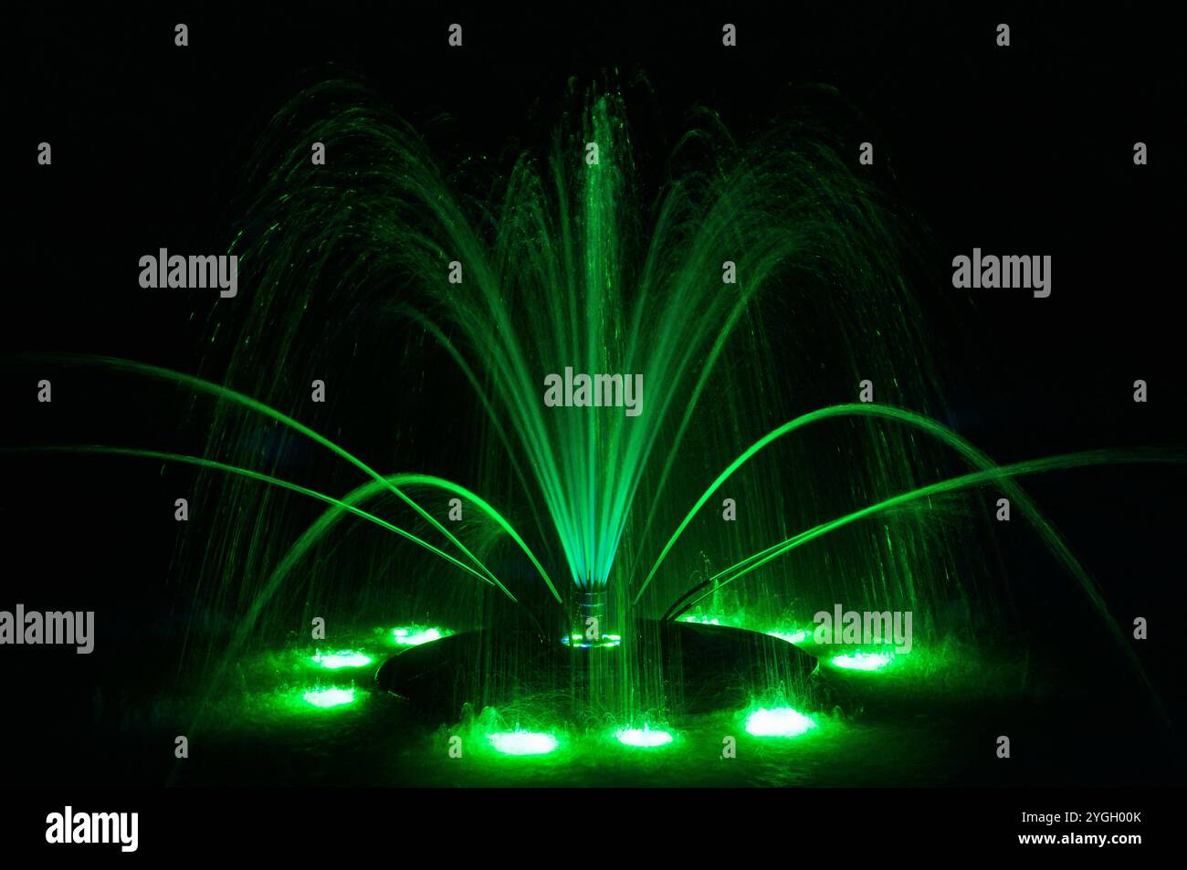 Colorful fountain beautiful fountain changing hi-res stock photography ...