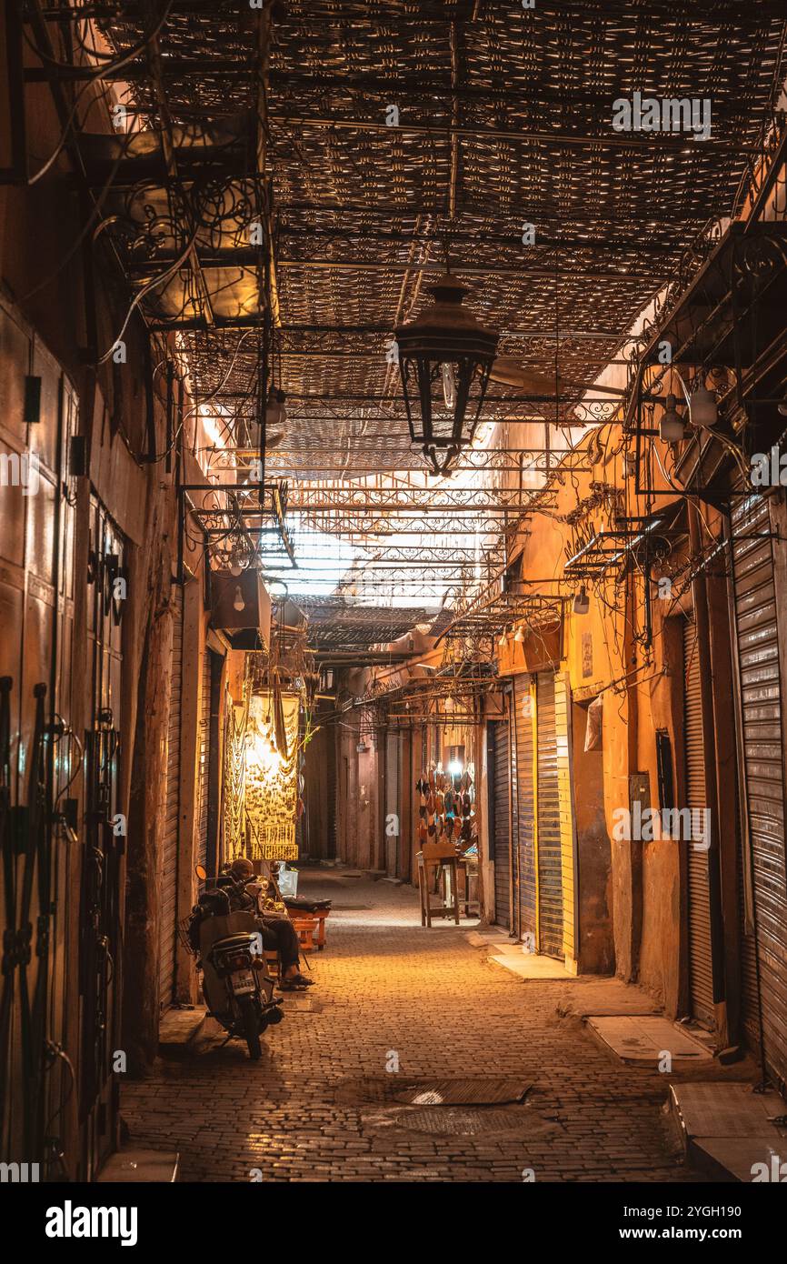 Morocco, Marrakech, street scene, alley, morning Stock Photo - Alamy