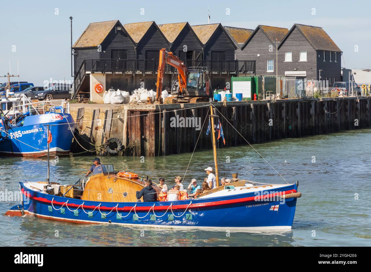 England, Kent, Whitstable, Whitstable Harbour, Vintage RNLI Lifeboat ...