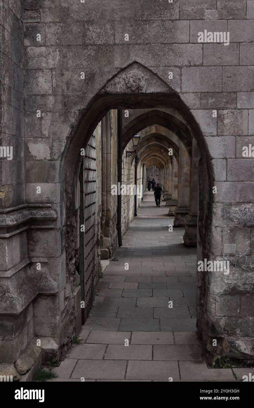 archway in an English town Stock Photo - Alamy