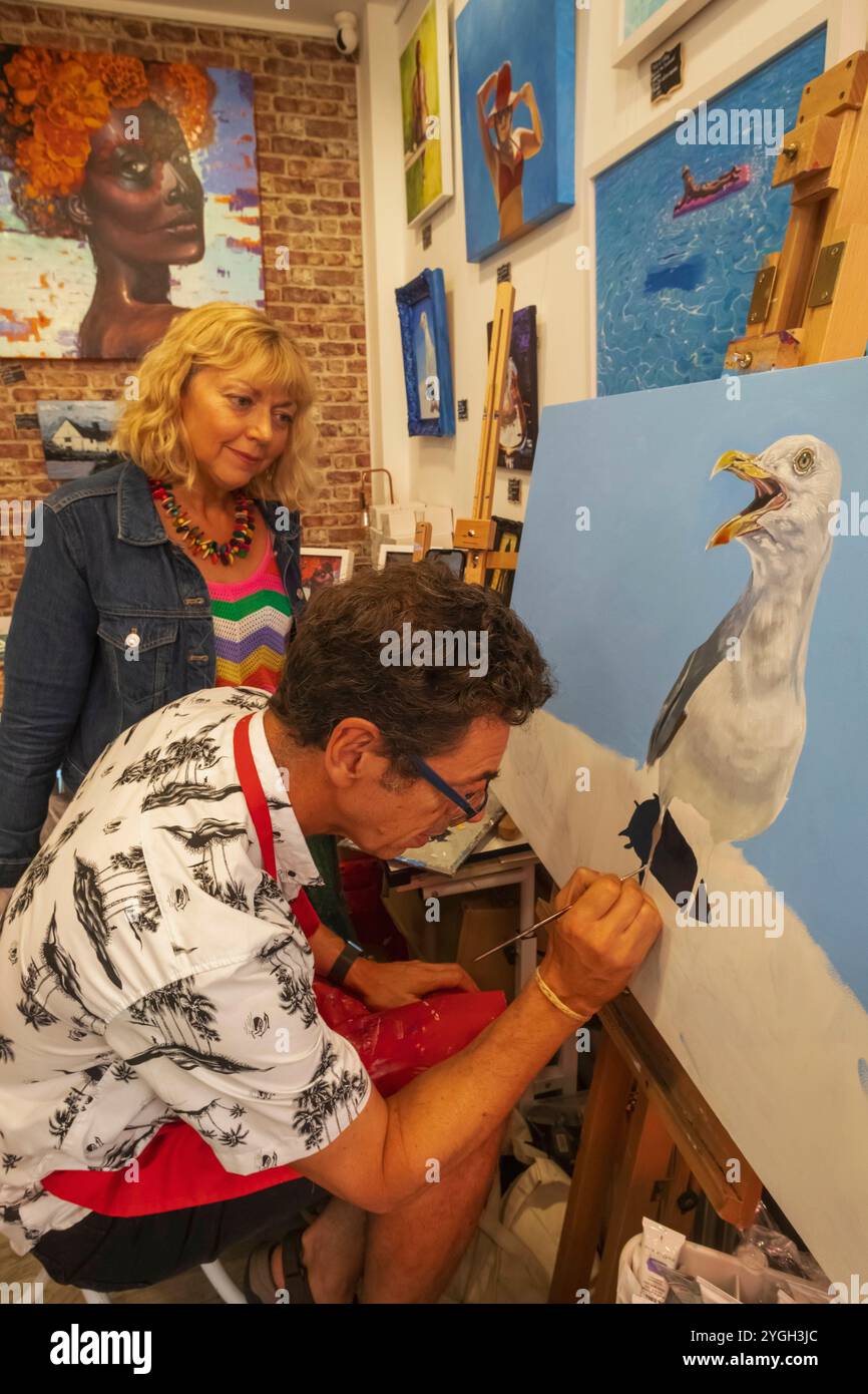 England, Kent, Folkestone, The Creative Quarter, The Old High Street ...