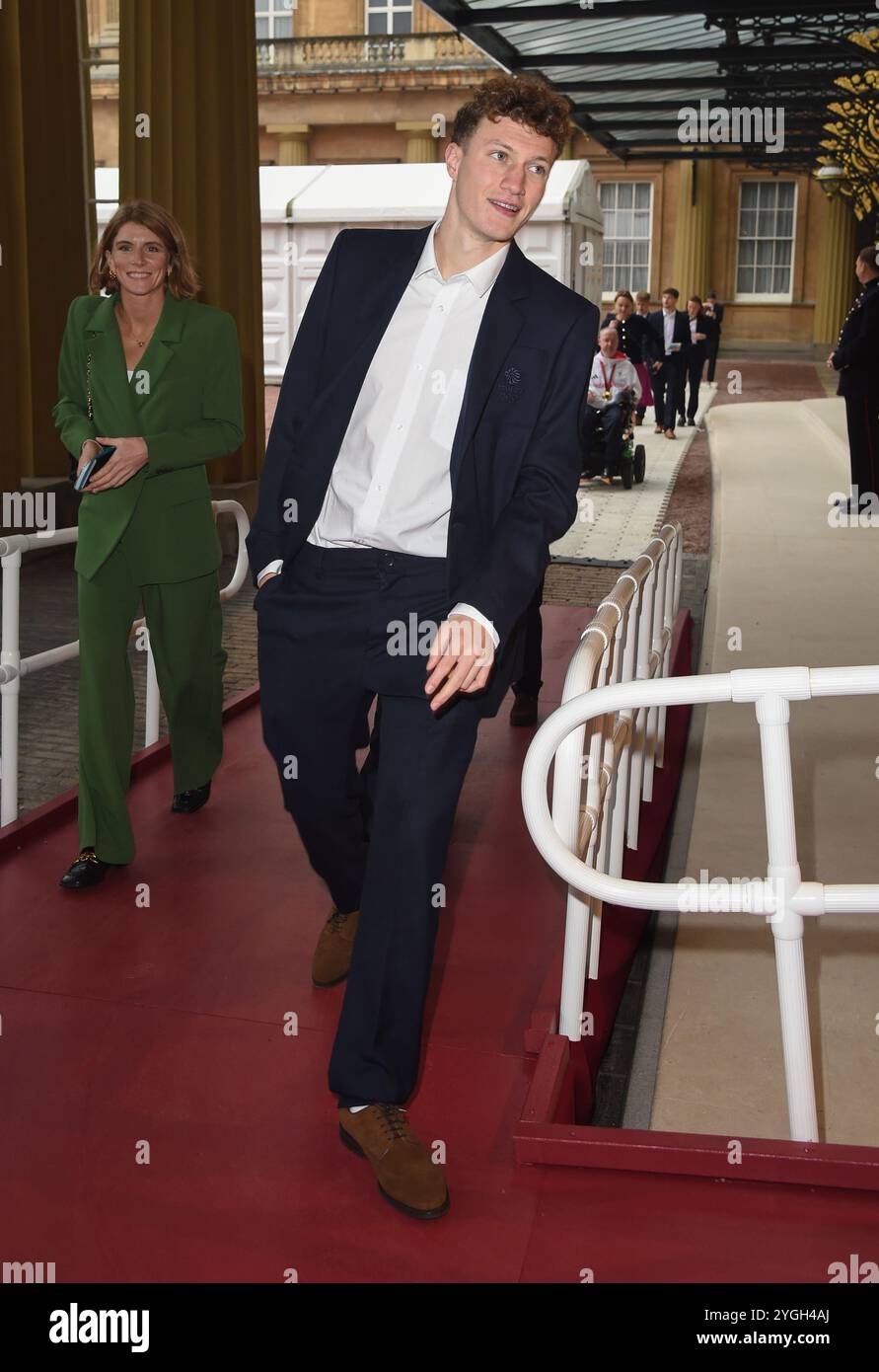 Diver Noah Williams attends a reception hosted by King Charles III for ...