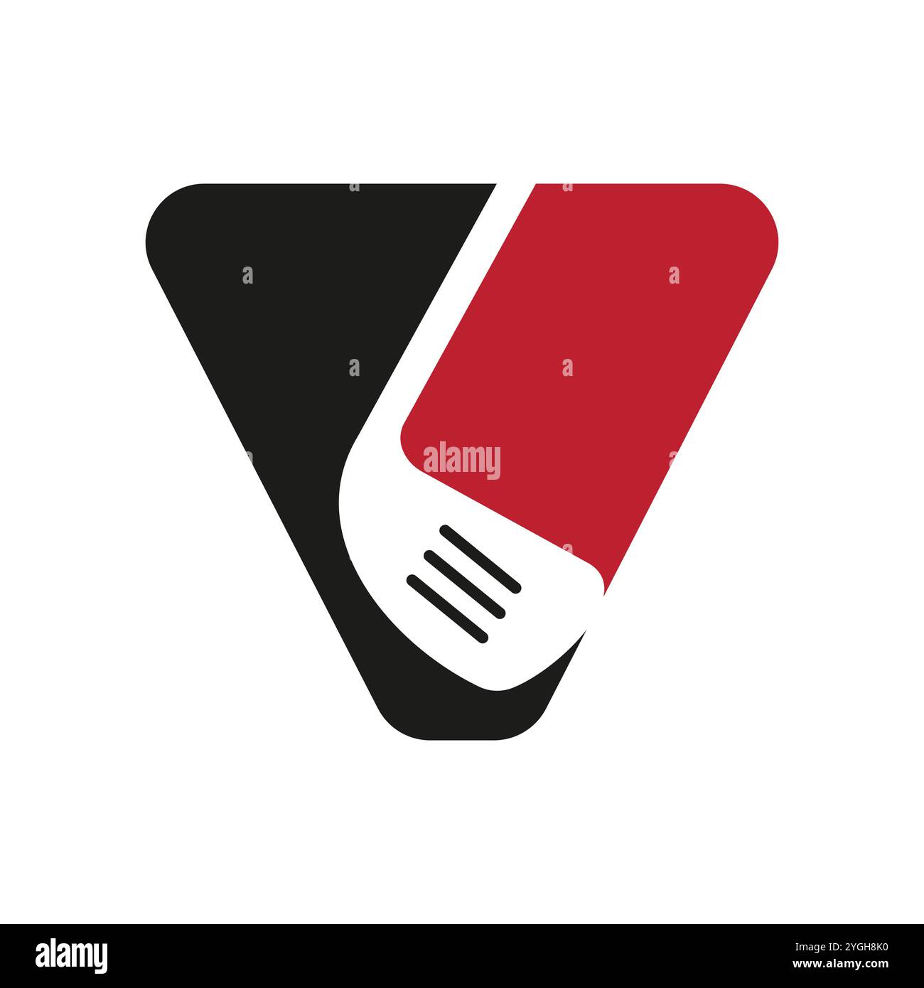 Letter V Hockey Logo. Field Hockey Logo Concept With Hockey Stick ...